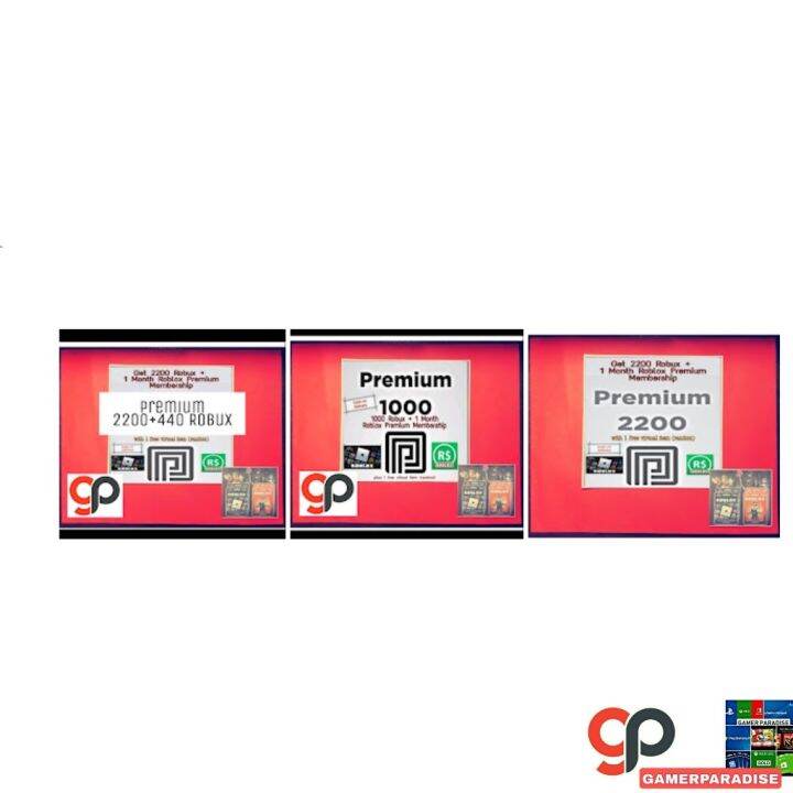 Premium 1000/2200/2640 Robux Card | Lazada PH