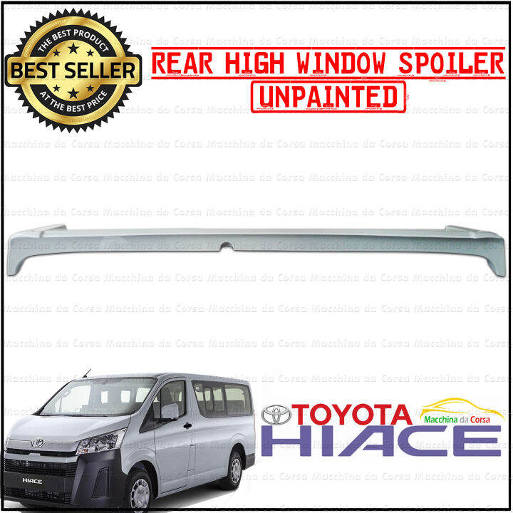 Toyota Hiace Commuter 2019 2020 2021 Rear High Roof Spoiler (Unpainted ...