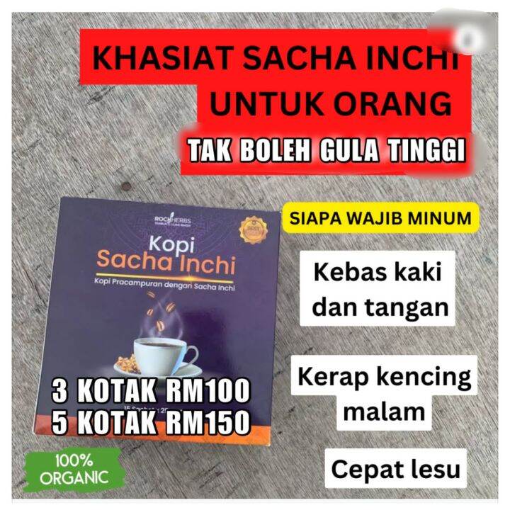Kopi Sacha Inchi Original Tanpa Gula Halus | Lazada