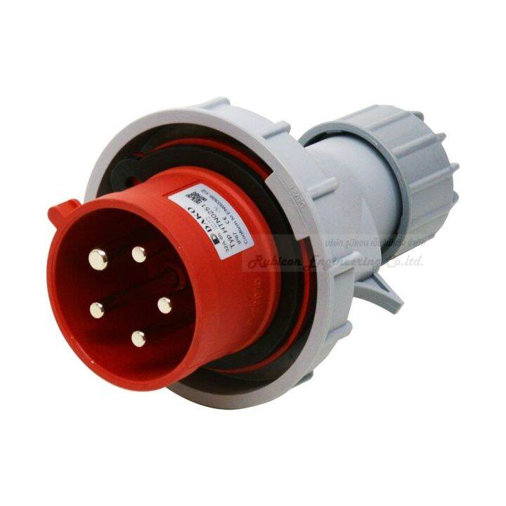 "DAKO PLUG" HTN 0251 ปลั๊กตัวผู้กลางทางกันน้ำ (3P+N+E) 32A 400V 6H IP67 ...