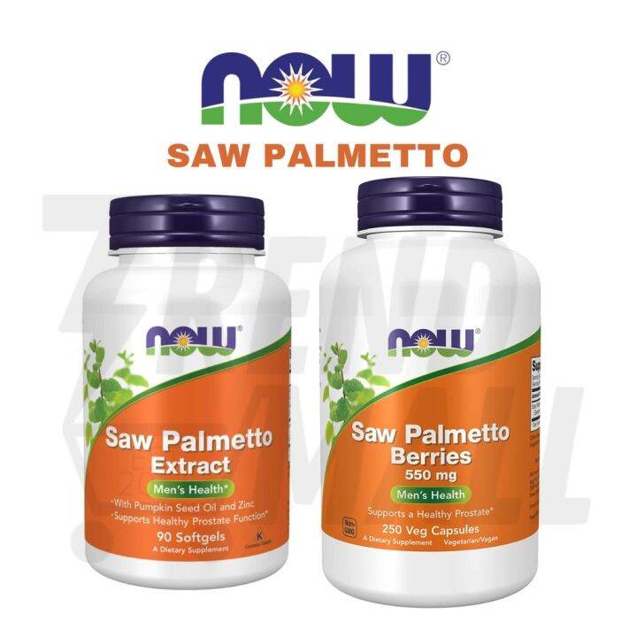 NOW Supplements Saw Palmetto Berries Extract Serenoa Repens Men's ...