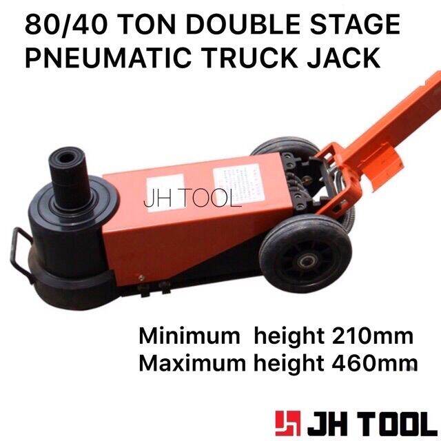 80/40TON double stage pneumatic hydraulic jack 80ton jack 80 ton air ...