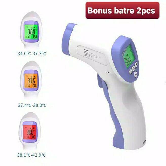 Thermometer gun infrared Suhu IR Termometer Laser Termo Gun suhu tubuh ...