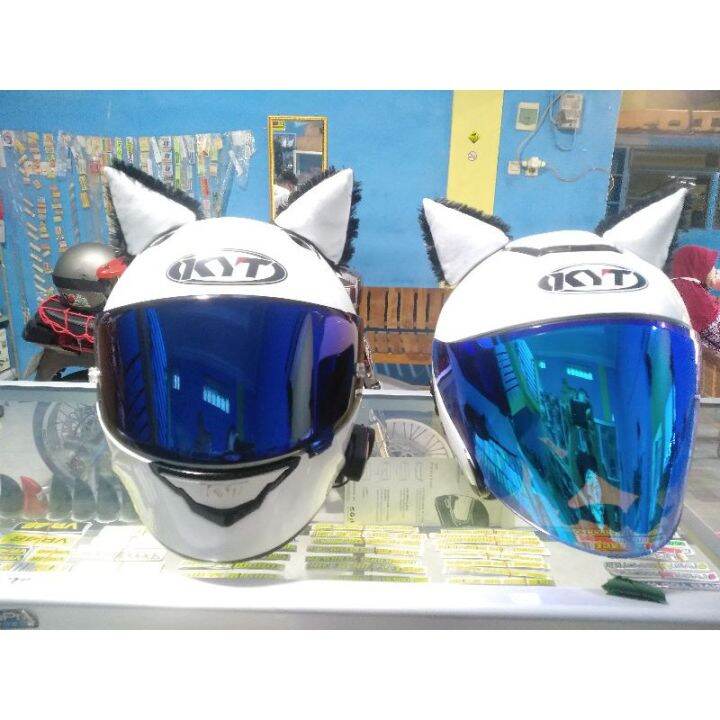 Kuping kucing helm neko / kuping kucing Hiasan Helm Vira tiktok ...