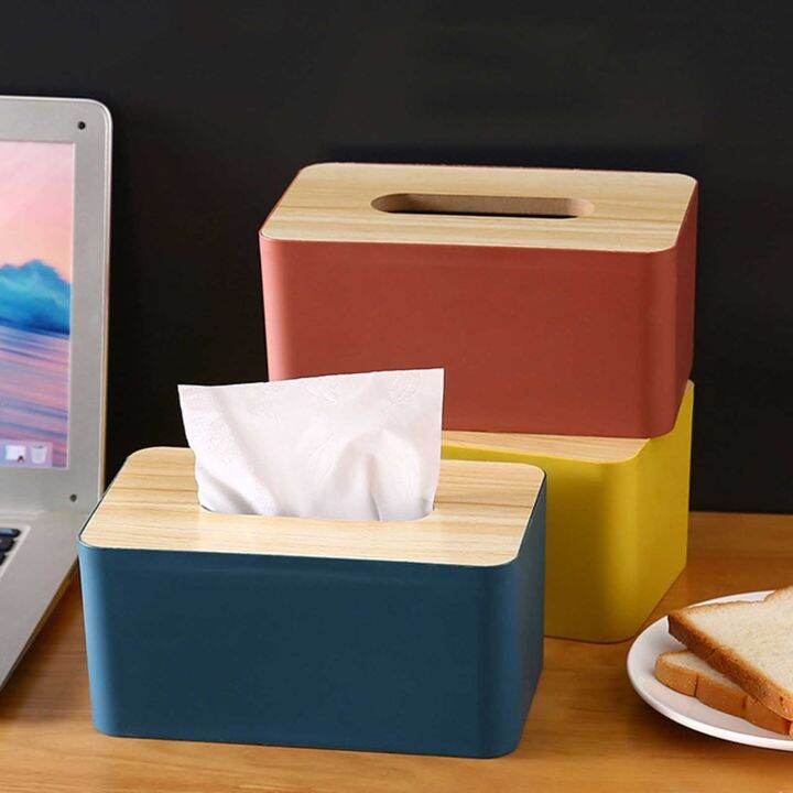 Tissue Box Cover Holder Dinner Table Decor Tissue Paper Storage Box for ...