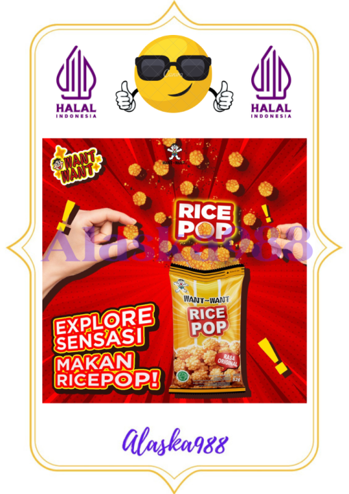 Want Want Rice Pop Original | Lazada Indonesia