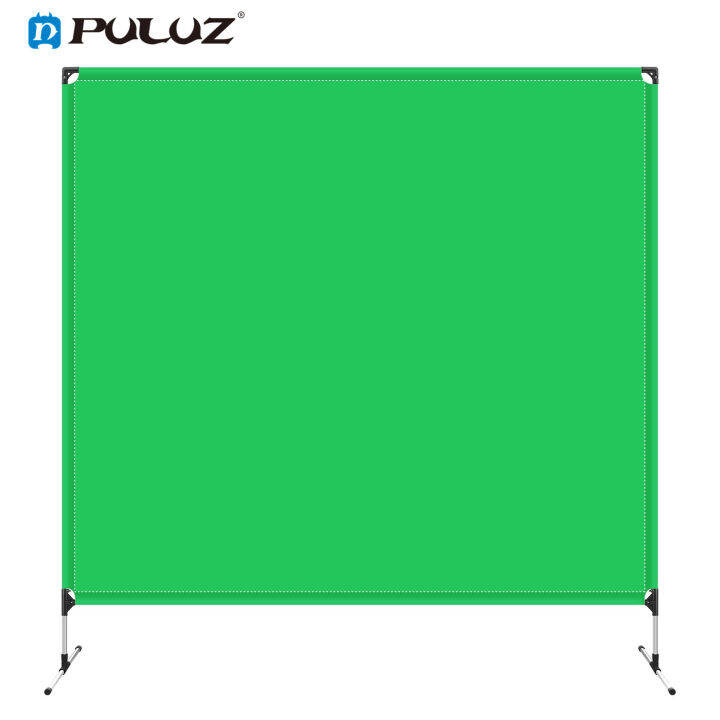 PULUZ 2 x 2m Photo Studio Background Green Nylon Lycra Backdrops Cutout ...