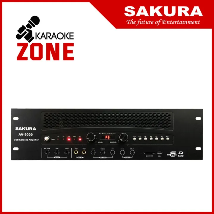 【Cash sa paghahatid】 Sakura Amplifier Original - Sakura Amplifier with Bluetooth AV-9000 1800W ...