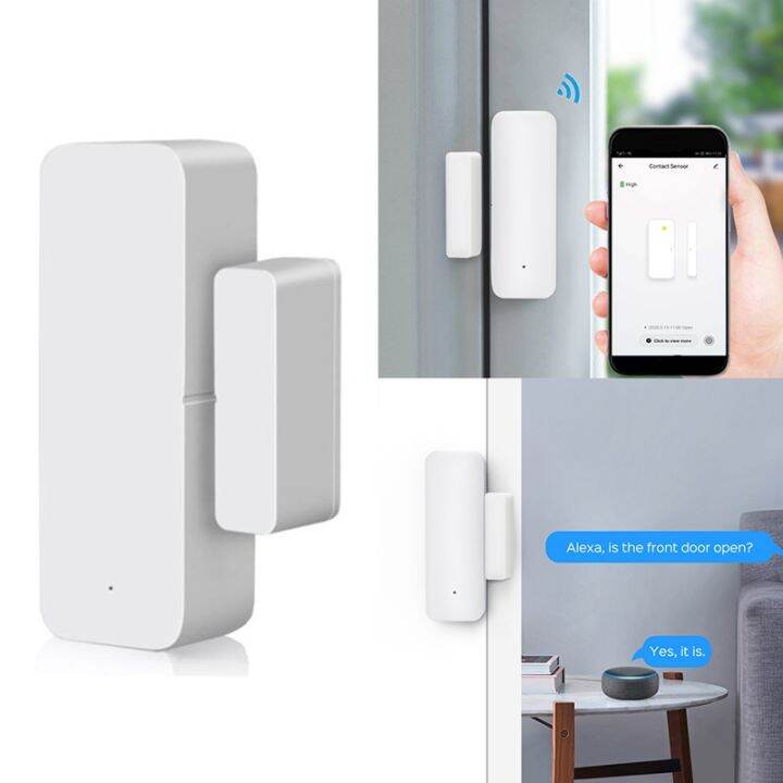 Tuya Smart WiFi Door Sensor Door Open / Closed Detectors Works with Tuya/ Smart WiFi App for ...
