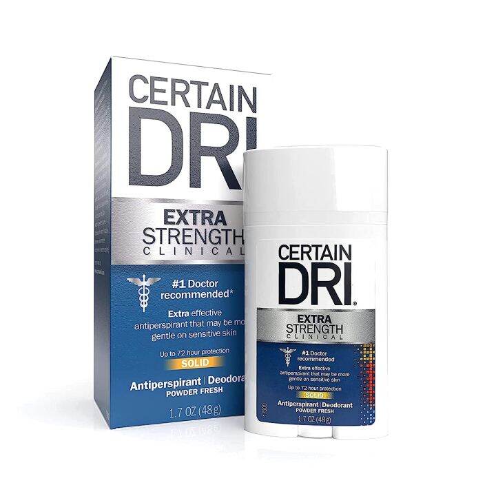 Certain Dri Extra Strength Clinical Antiperspirant Deodorant Powder ...