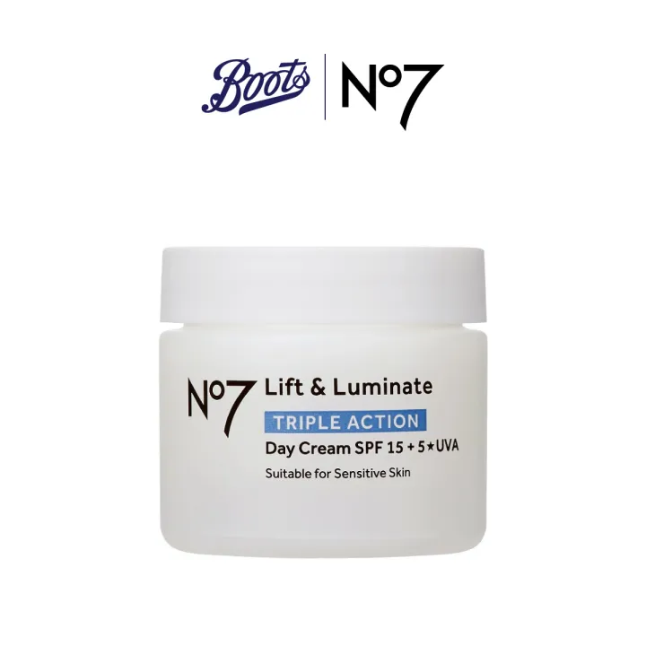 No7 Lift& Luminate Triple Action Day Cream นัมเบอร์เซเว่น ลิฟท์ แอนด์ ลูมิเนท ทริปเปิ้ล แอคชั่น ...