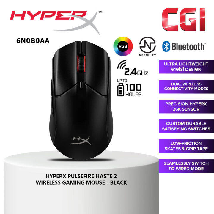 HyperX Pulsefire Haste 2 Wireless Ultra-Lightweight Gaming Mouse ...