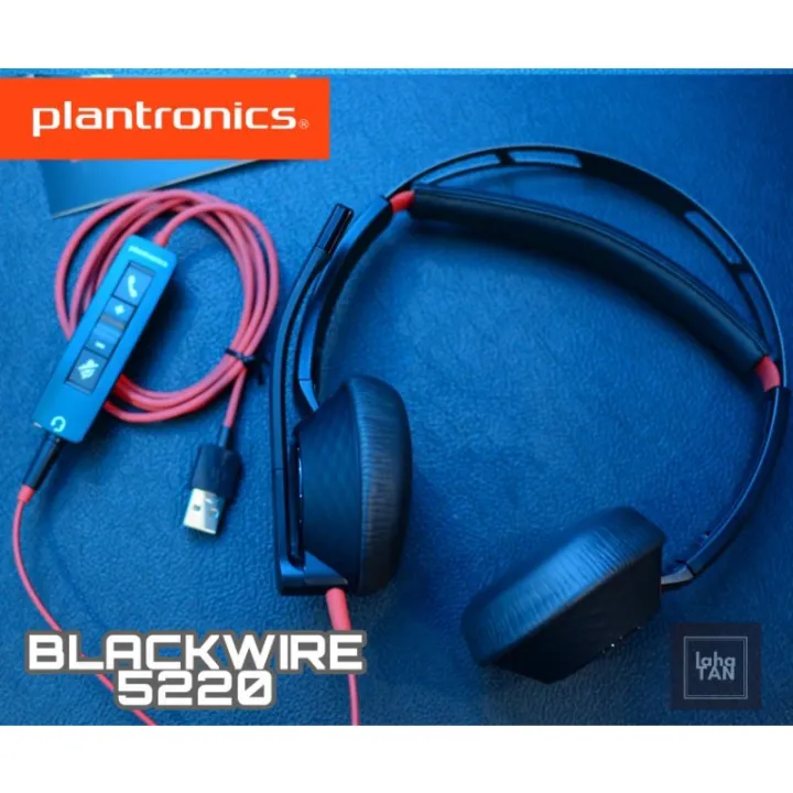 PLANTRONICS/POLY BLACKWIRE C5220 (NEW) USB/3.5mm AUDIO JACK/NOISE ...