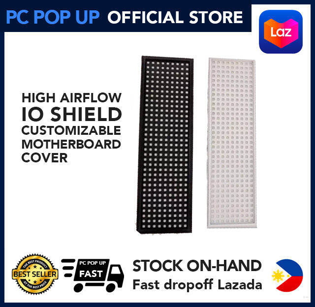 IO Shield High Airflow Motherboard Backplate - I/O Shield Universal ...
