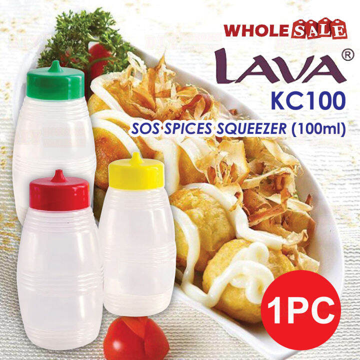 1PC LAVA KC100 Mini Bottle Sauce Spices Squeezer Container Dispenser ...