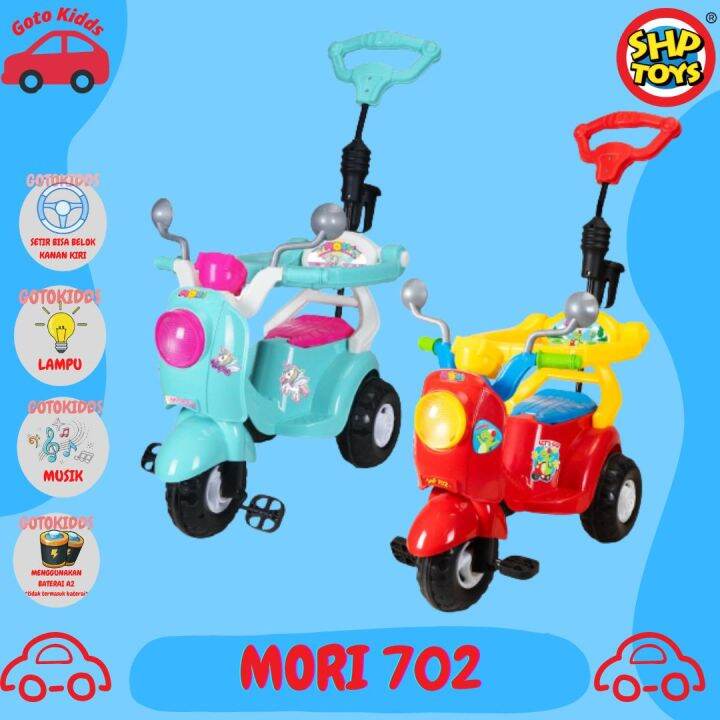 Mainan Motoran anak Skuter Roda Tiga MORI SHP 702 Maenan Anak Murah ...