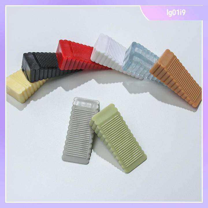 LG01I9 Home Self Adhesive Non Punching ABS Silicone Door Wedge Floor ...