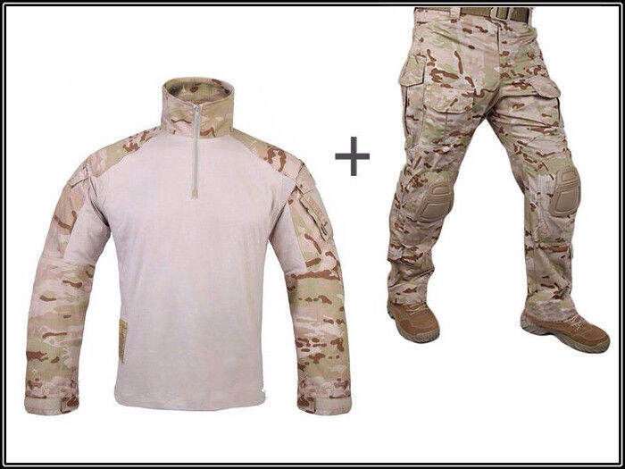 Combat Suit Emerson Tactical Shirt Set Multicam Arid | Lazada Indonesia