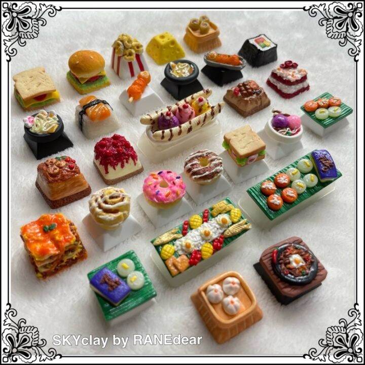 Popular keyboard and mouse Handmade realistic food- burger popcorn ...