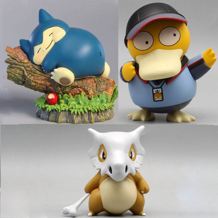 ToyStory Anime Pokemon Cubone Figure Osselait Tragosso Psyduck Snorlax ...