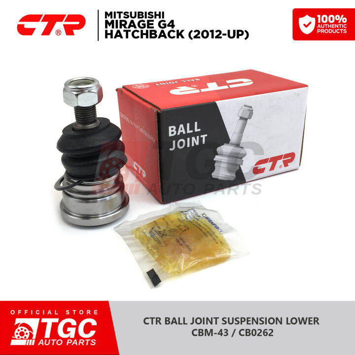 CTR Ball Joint Suspension Lower Mitsubishi Mirage G4,Hatchback(2012-up) CBM-43 / CB0262 - 1pc ...