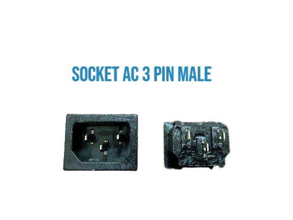 SOCKET AC KOMPUTER 3PIN MALE POWER OUTLER TEMBAGA | Lazada Indonesia