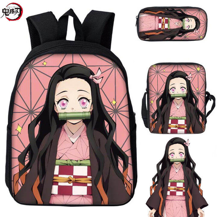 Anime Students Backpack Demon Slayer Kamado Nezuko School Bag Backpack ... Anime Students Backpack Demon Slayer Kamado Nezuko School Bag Backpack ...
