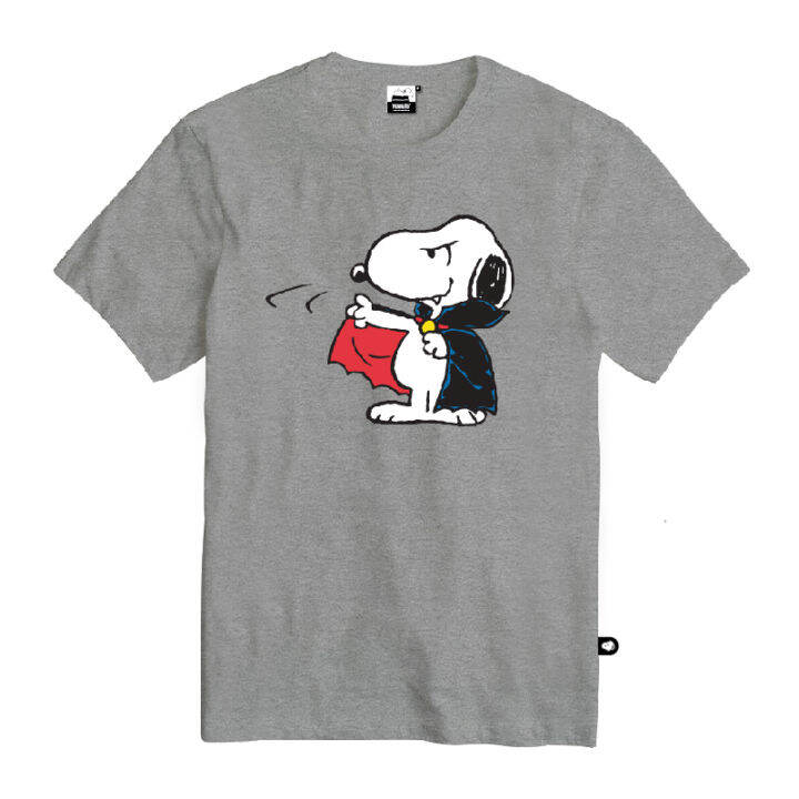 Peanuts (Snoopy) Man Graphic Round Neck Short Sleeve T-Shirt | Lazada