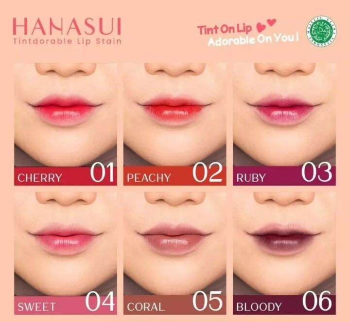Hanasui Tintdorable Lip Stain Lip Tint | Lazada Indonesia