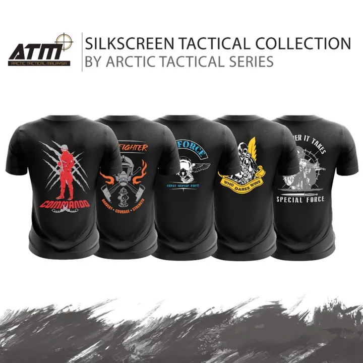 TACTICAL DESIGN T SHIRT BAJU TACTICAL INNER JERSEY MICROFIBER ...