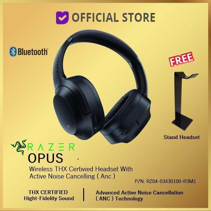 RAZER OPUS HEADSET GAMING WIRELESS BLUETOOTH ANC THX NOISE CANCELING ...