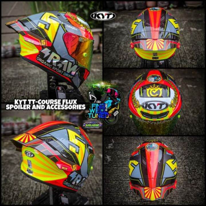 Spoiler for KYT TT Course Masia Flux Free Helmet Hook | Lazada PH