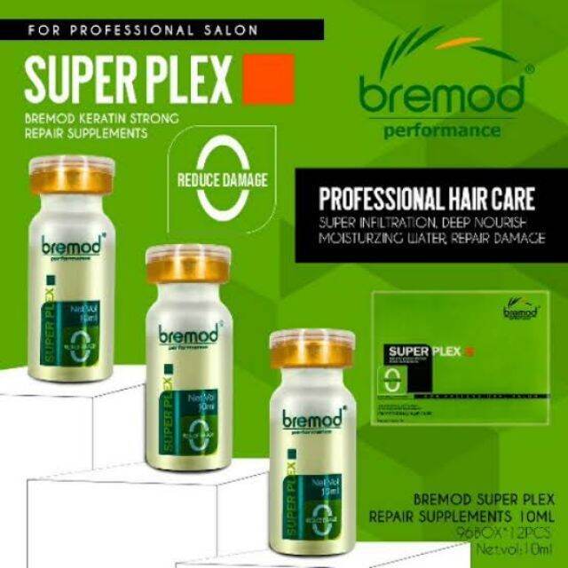 1 PC BREMOD SUPER PLEX , BREMOD KERATIN STRONG REPAIR SUPPLEMENTS 10 ML ...