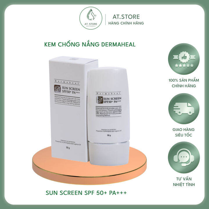 Kem chống nắng DermaHeal, Sun Screen SPF50+ PA +++, 50g, Chiết Xuất Từ ...