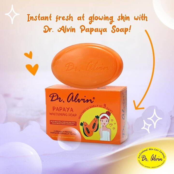 Dr. Alvin Papaya Soap 135g | Lazada PH