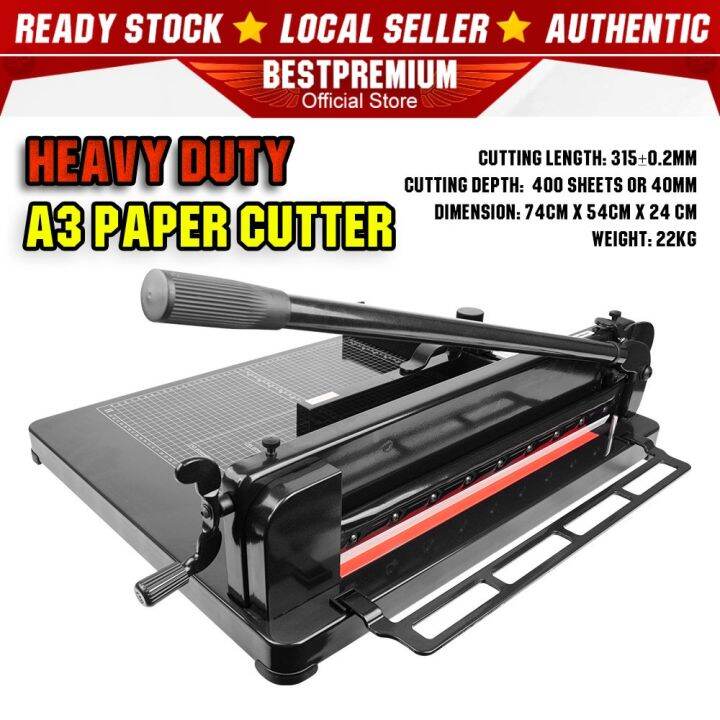A3 Paper Cutter / Stainless Steel Cutter / Powerful Heavy Duty / A4 Paper Trimmer / Rotary Paper ...