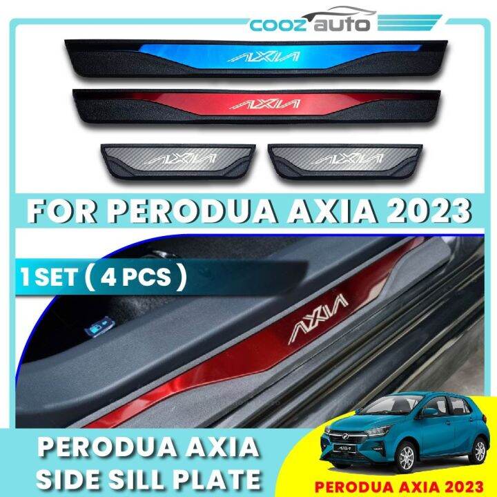 PERODUA AXIA 2023 Colorful Door Side Sill Step Plate | Lazada