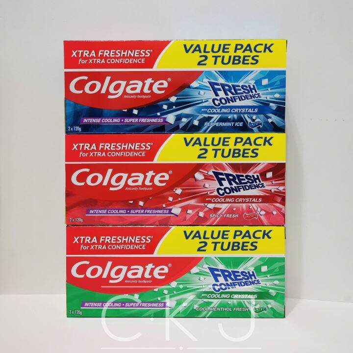 Colgate Fresh Confidence Toothpaste 120g Twin Pack | Lazada PH