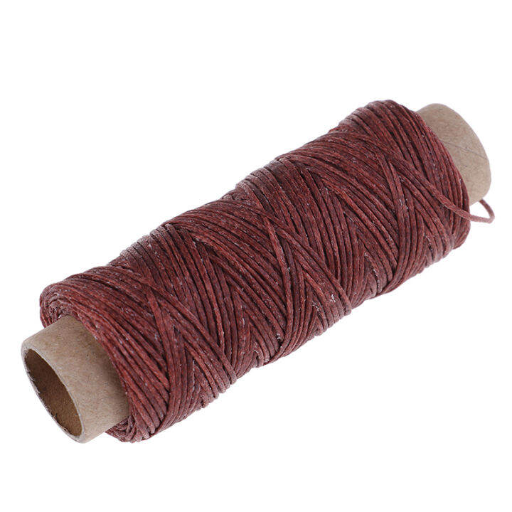Zozo 50m/Roll Leather Sewing Flat Waxed Thread Wax String Hand ...