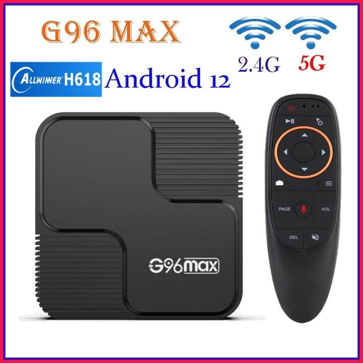 BLKJ G96 MAX TV Box Android 12 Allwinner H618 Chip 6K 2.4G&5Ghz WiFi ...