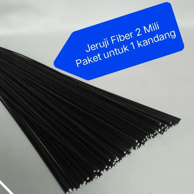 Ruji Jeruji Fiber 2mm Hitam doff 1 paket cukup untuk membuat kandang ...