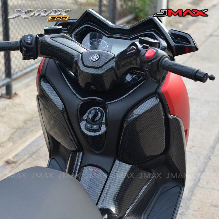 ชุดคิ้วคอนโซล+ฝาปิดฝาถังน้ำมัน XMAX 300 2017-22 JMAX ตรงรุ่น ลายฟิล์ม ...