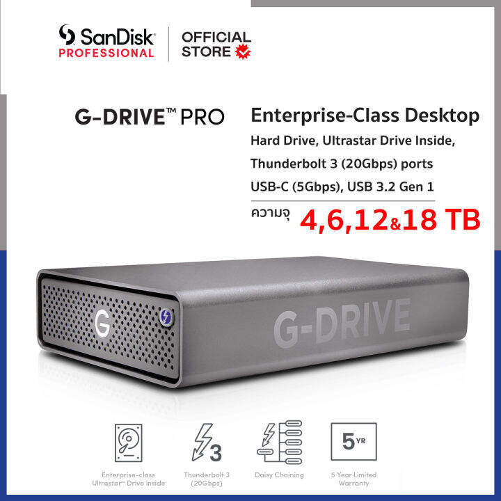 SanDisk Professional G-DRIVE PRO 4TB ,6TB, 12TB ,18TB ( SDPH51J ...