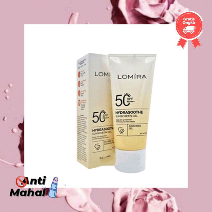 LOMIRA Hydrasoothe Sunscreen Gel SPF 50 PA++ 50ml Bpom | Lazada Indonesia