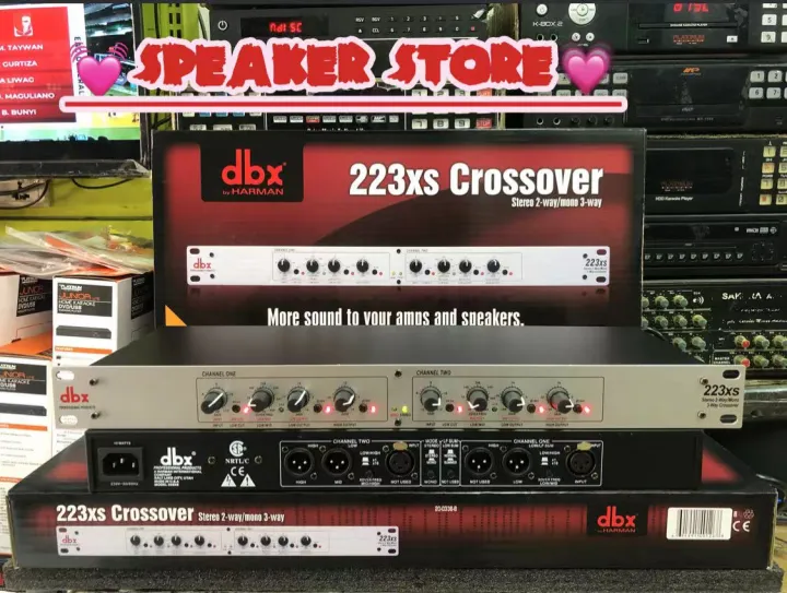 DBX 223xs (silver) Crossover Stereo 2 way/ Mono 3 way crossover dual ...