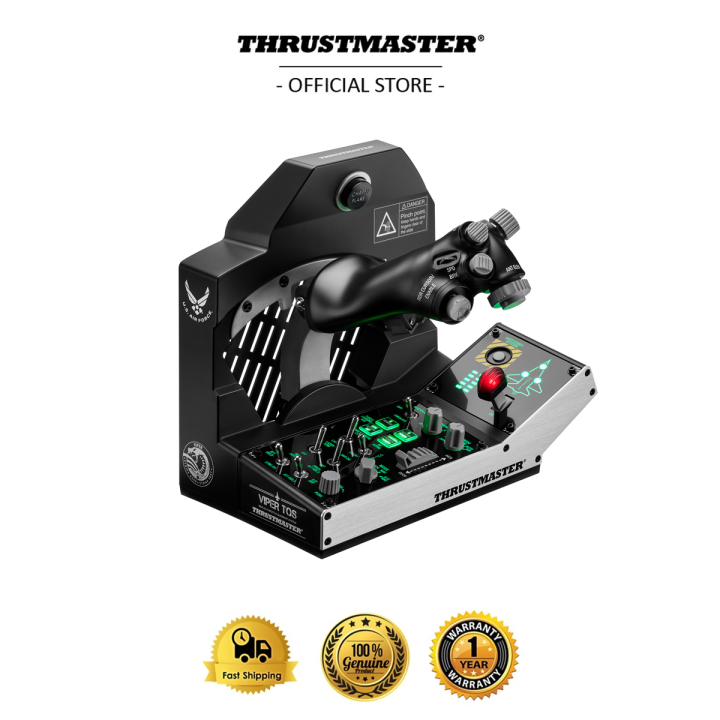 Thrustmaster Viper TQS Mission Pack for PC, Metal Throttle Quadrant System, Throttle and Control ...