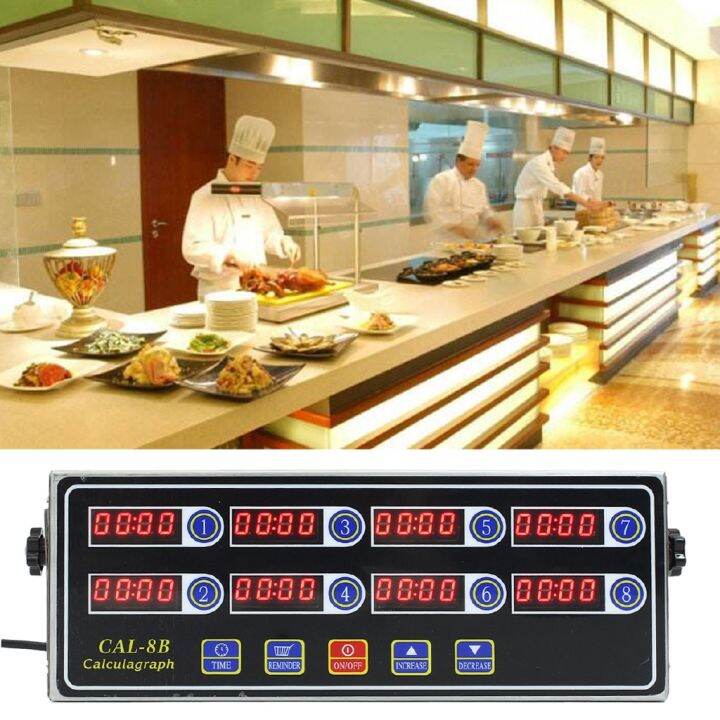 Digital Kitchen Timer Eight-Channel Timer Count-Down Up Clock Loud ...