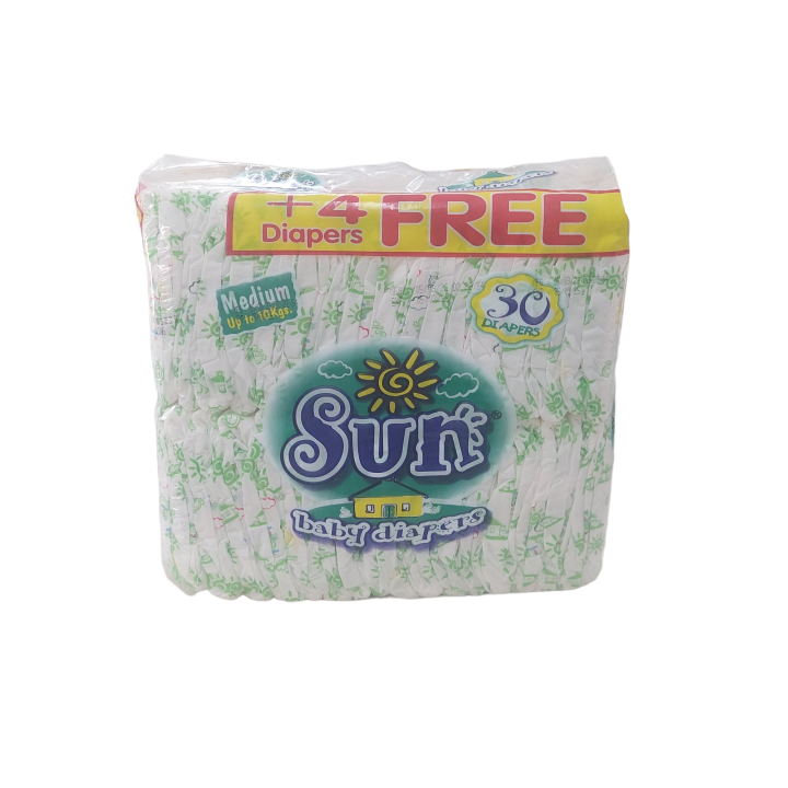 Sun Design Baby Diaper Medium 30's | Lazada PH