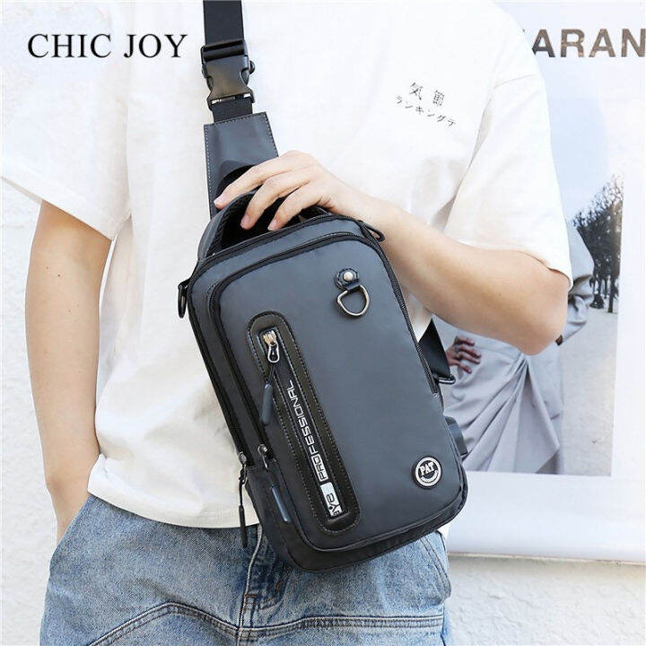 Cjoy กระเป๋าคาดอก กระเป๋า ผู้ชาย กระเป๋า ผช สะพาย ผู้ชายกันน้ำผ้าออกซ์ฟอร์ดกระเป๋าเป้สะพายหลัง ...