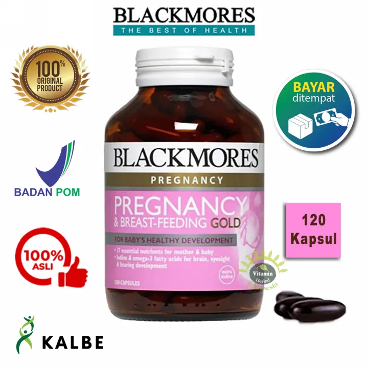 Blackmores Pregnancy & Breast - Feeding Gold (120) Original Suplemen ...